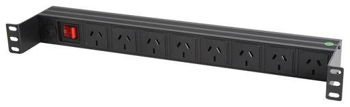 Horizontal Power Rail Recessed - Surge Protected 8 WAY GPO PDU - 10A G ...