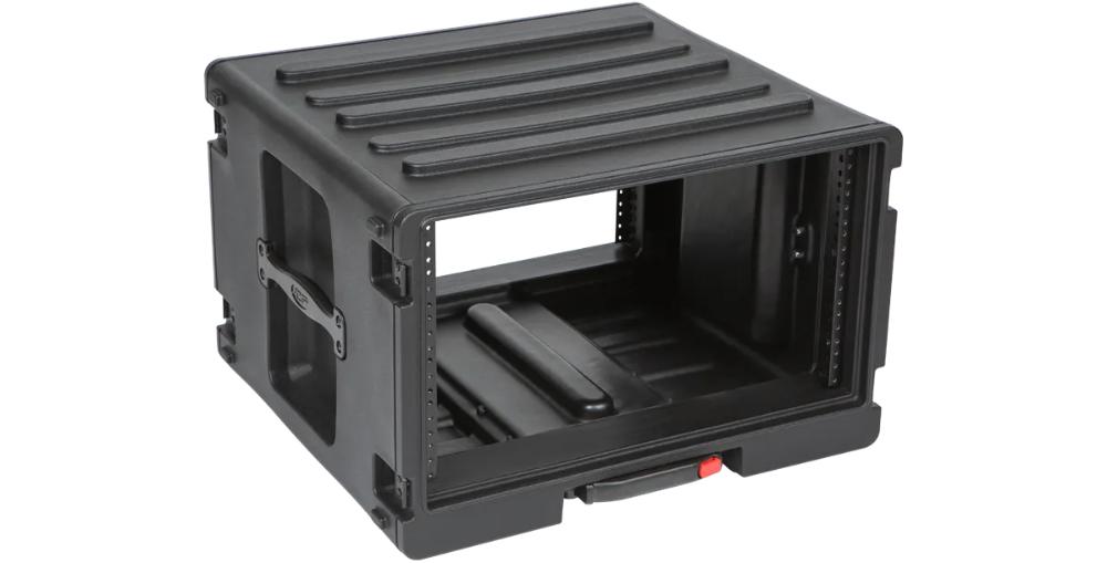 SKB 1SKB-R6UW 6U Space Rack Stacks With Roto Racks, Wheels, And Handle ...