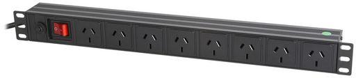 Horizontal Rack Power Rail - Surge Protected 8 WAY GPO PDU - 10A GPO I ...