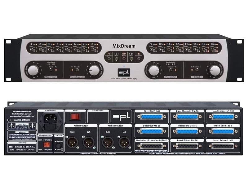 SPL MIXDREAM Analog Summing Unit With 16 Inserts – Brisbane Sound Group