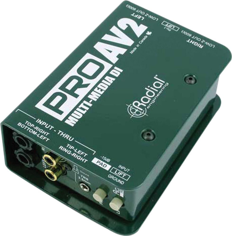 Radial PROAV2 Passive Stereo Multimedia DI Box – Brisbane Sound Group