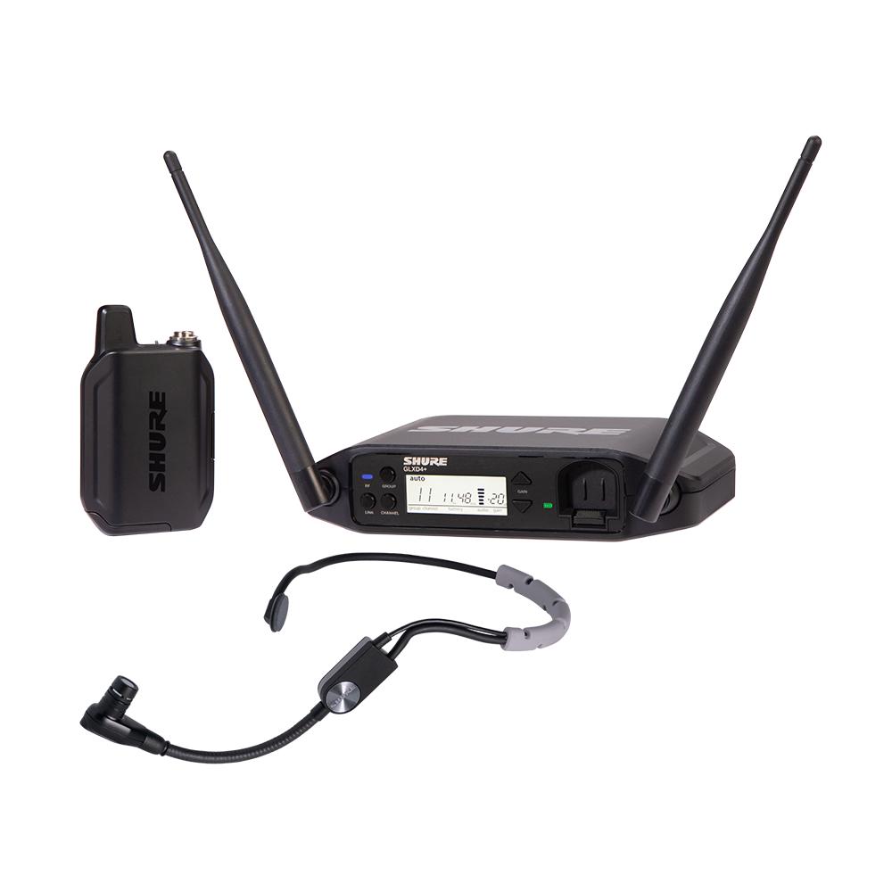 Shure SHR-GLXD14+S35 Wireless Digital Headset System GLXD1+ SM35 Micro ...