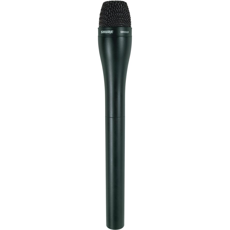Shure SM63LB Microphone Dynamic Lo Z Interview Omni Black Long ...